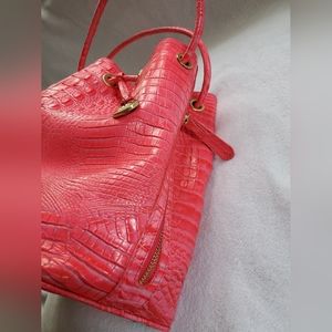 Brahmin | Bags | Brahmin Trina Amalfi Melbourne Hot Pink Cosmo Croc ...